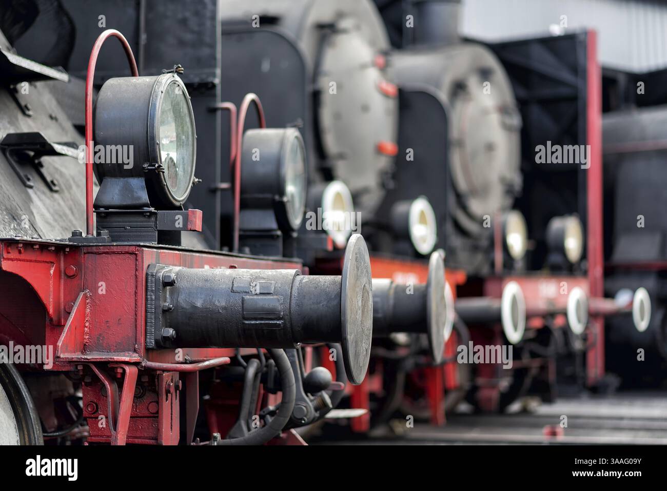 Steam train buffers hi-res stock photography and images - Alamy