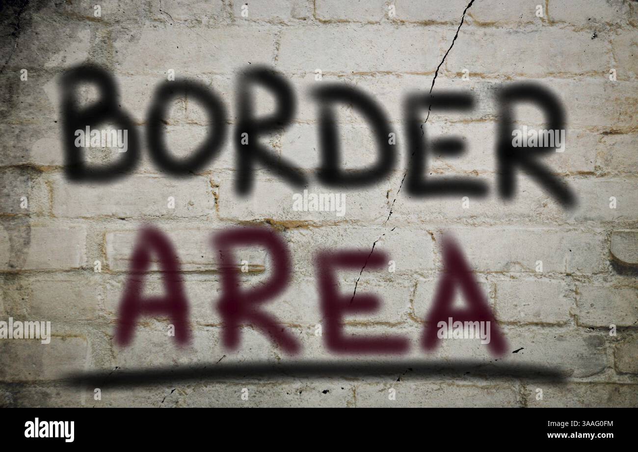 Border Area Concept Stock Photo - Alamy