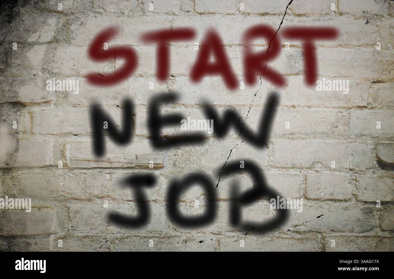 Start New Job Concept Stock Photo - Alamy
