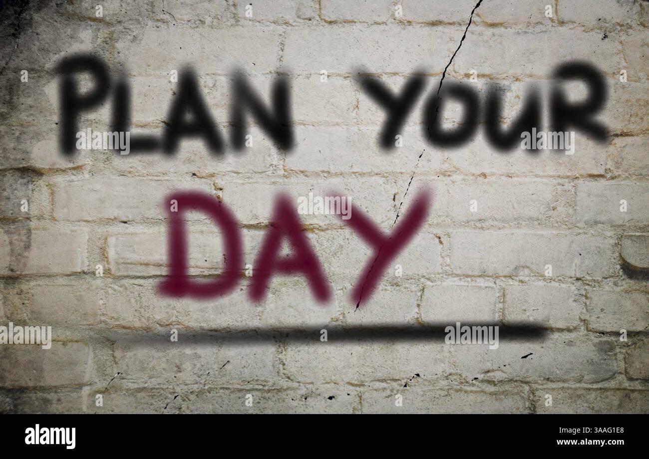 Plan Your Day Concept Stock Photo - Alamy
