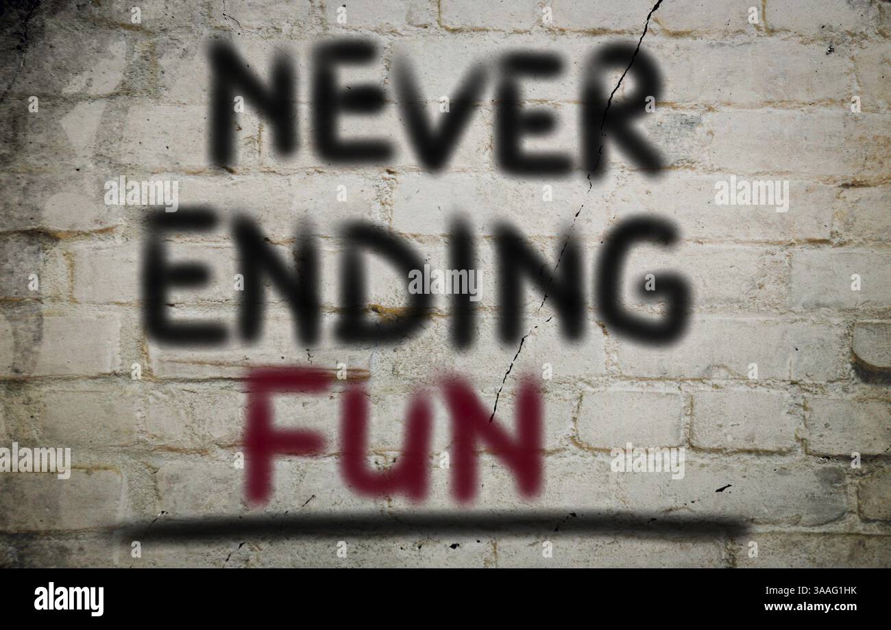 Never Ending Fun Concept Stock Photo - Alamy
