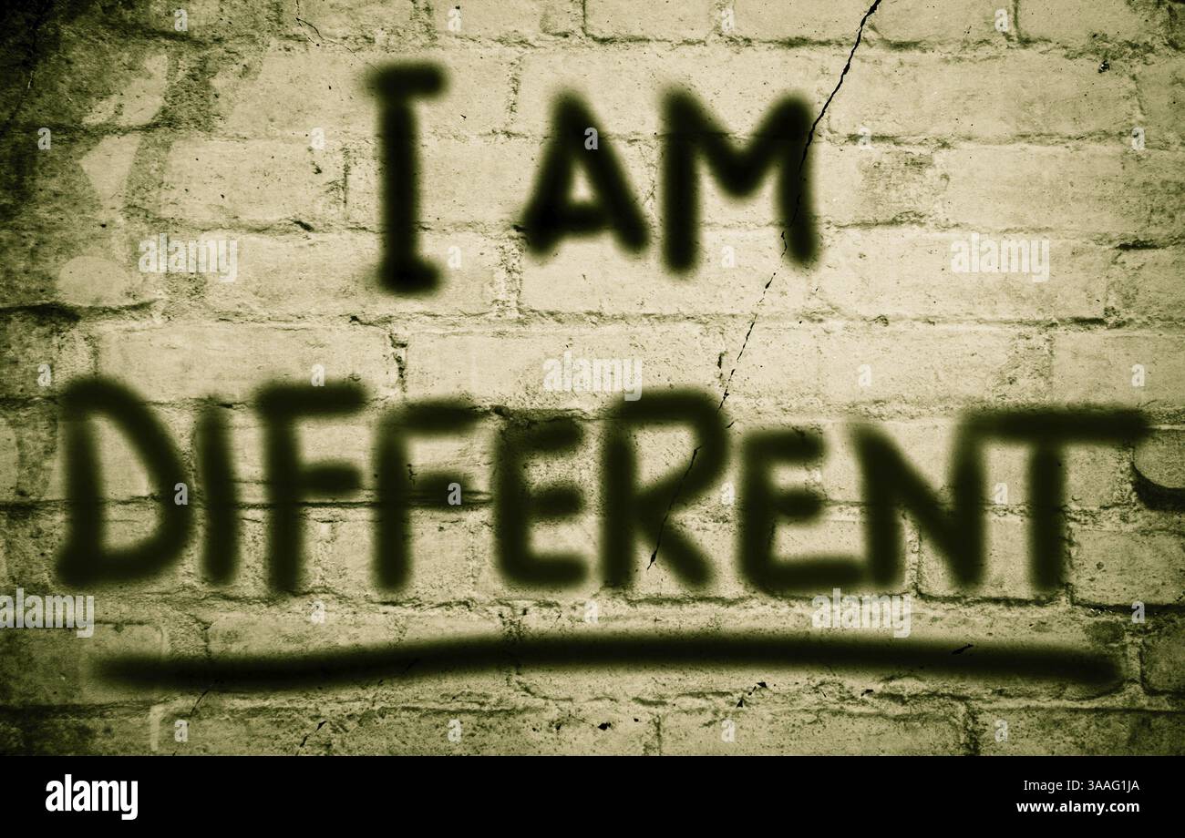 I Am Different Concept Stock Photo - Alamy