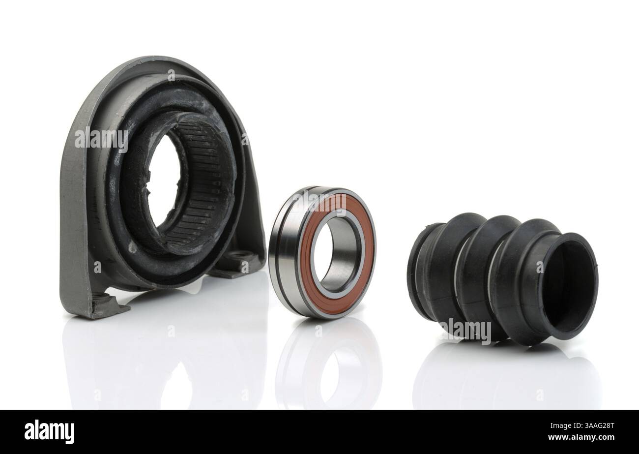 Set of bearing of the propeller shaft support bearing and shaft seal ...