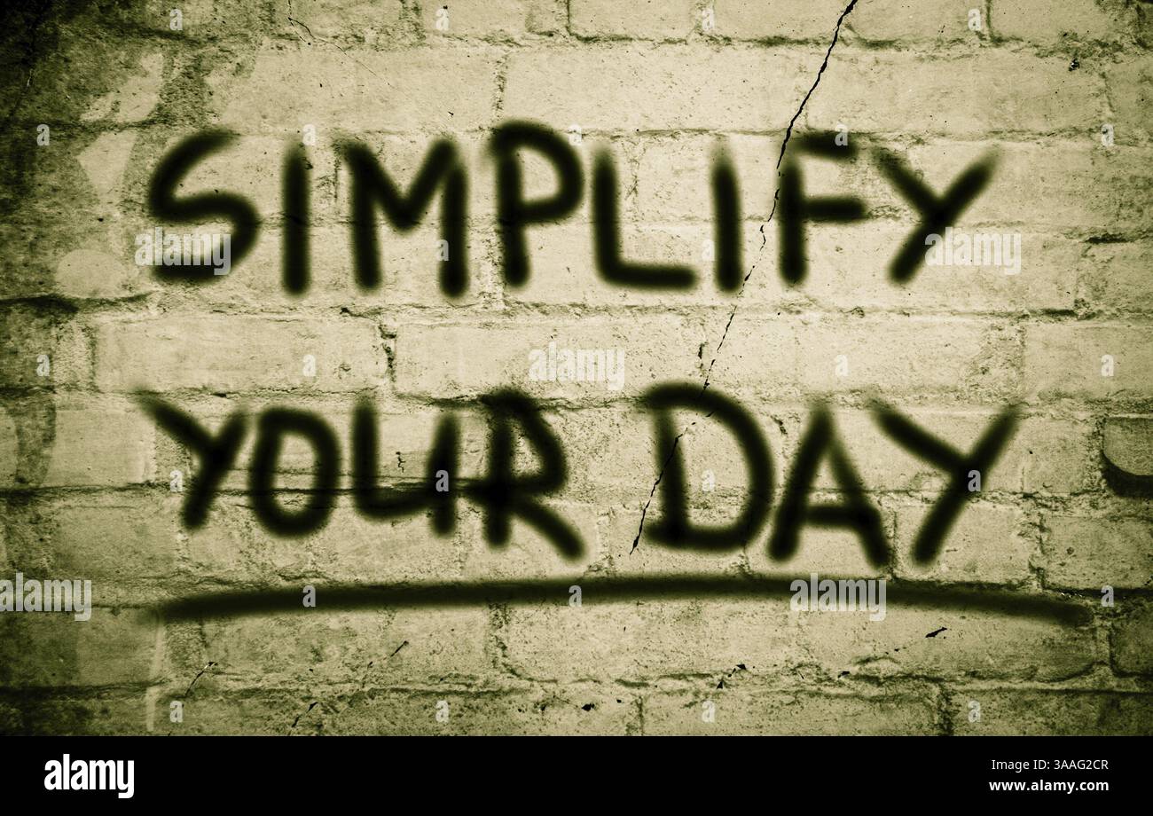 Simplify process hi-res stock photography and images - Alamy