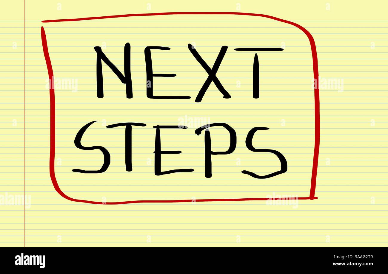 Next Steps Concept Stock Photo - Alamy