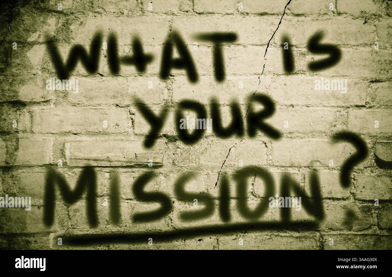 Word lettering mission hi-res stock photography and images - Alamy