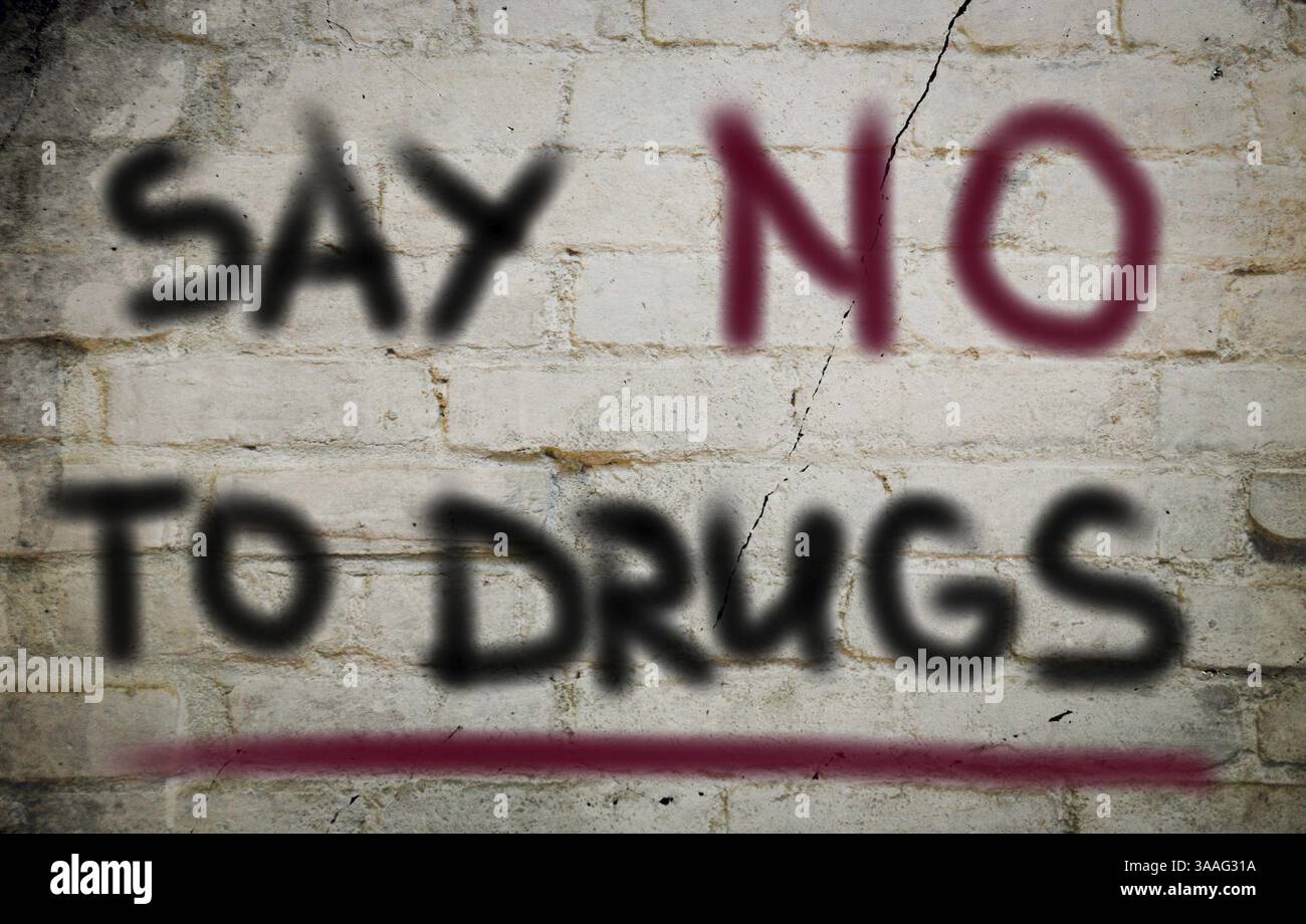 Say No To Drugs Concept Stock Photo - Alamy