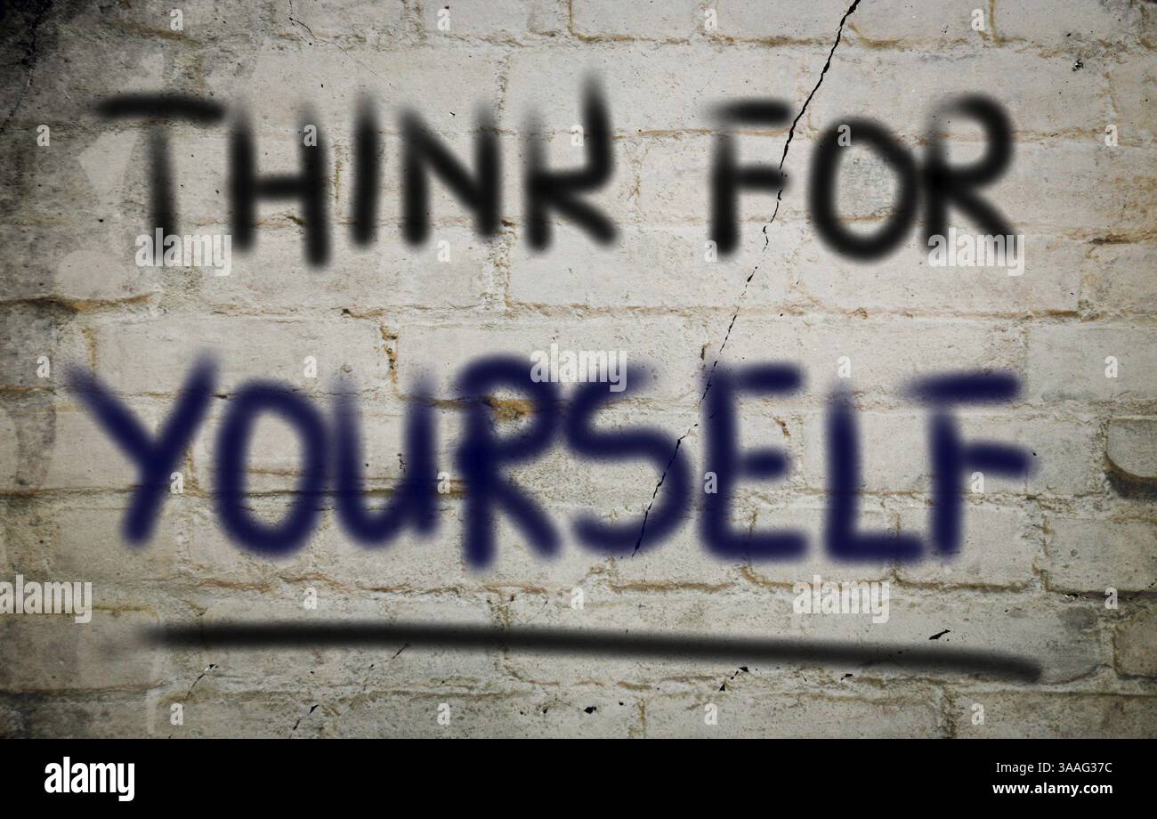 Think by yourself hi-res stock photography and images - Alamy
