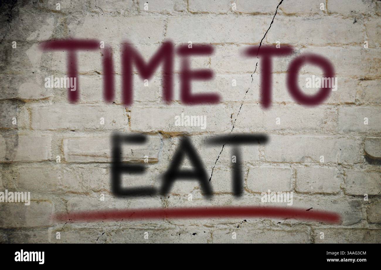 Time To Eat Concept Stock Photo - Alamy