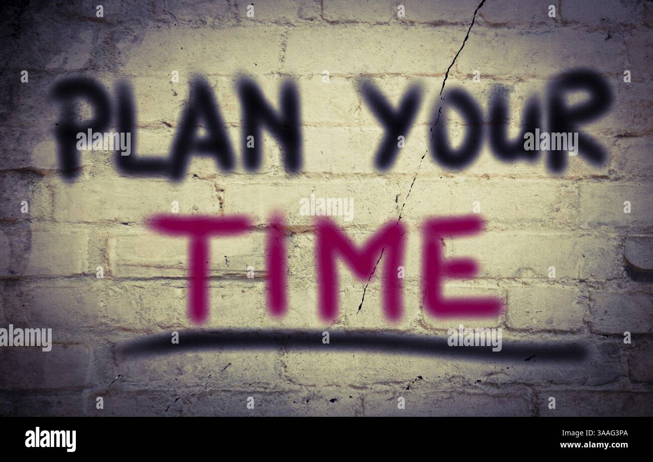 Plan Your Time Concept Stock Photo - Alamy