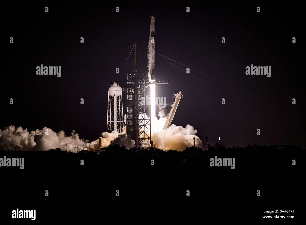 March 31, 2025, Merritt Island, Florida, USA: A SpaceX Falcon 9 rocket ...