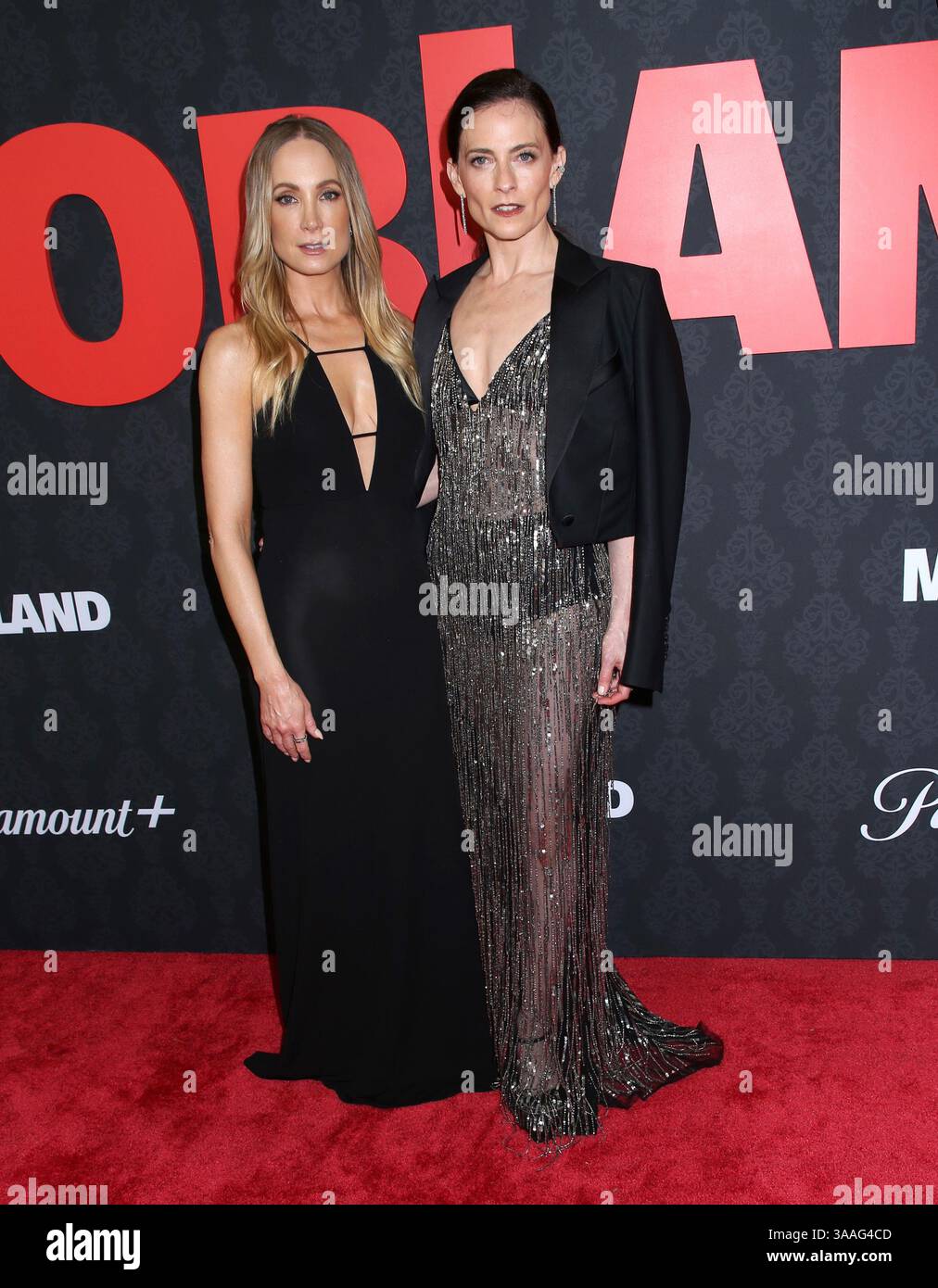 New York City, USA. 31st Mar, 2025. Joanne Froggatt and Lara Pulver ...