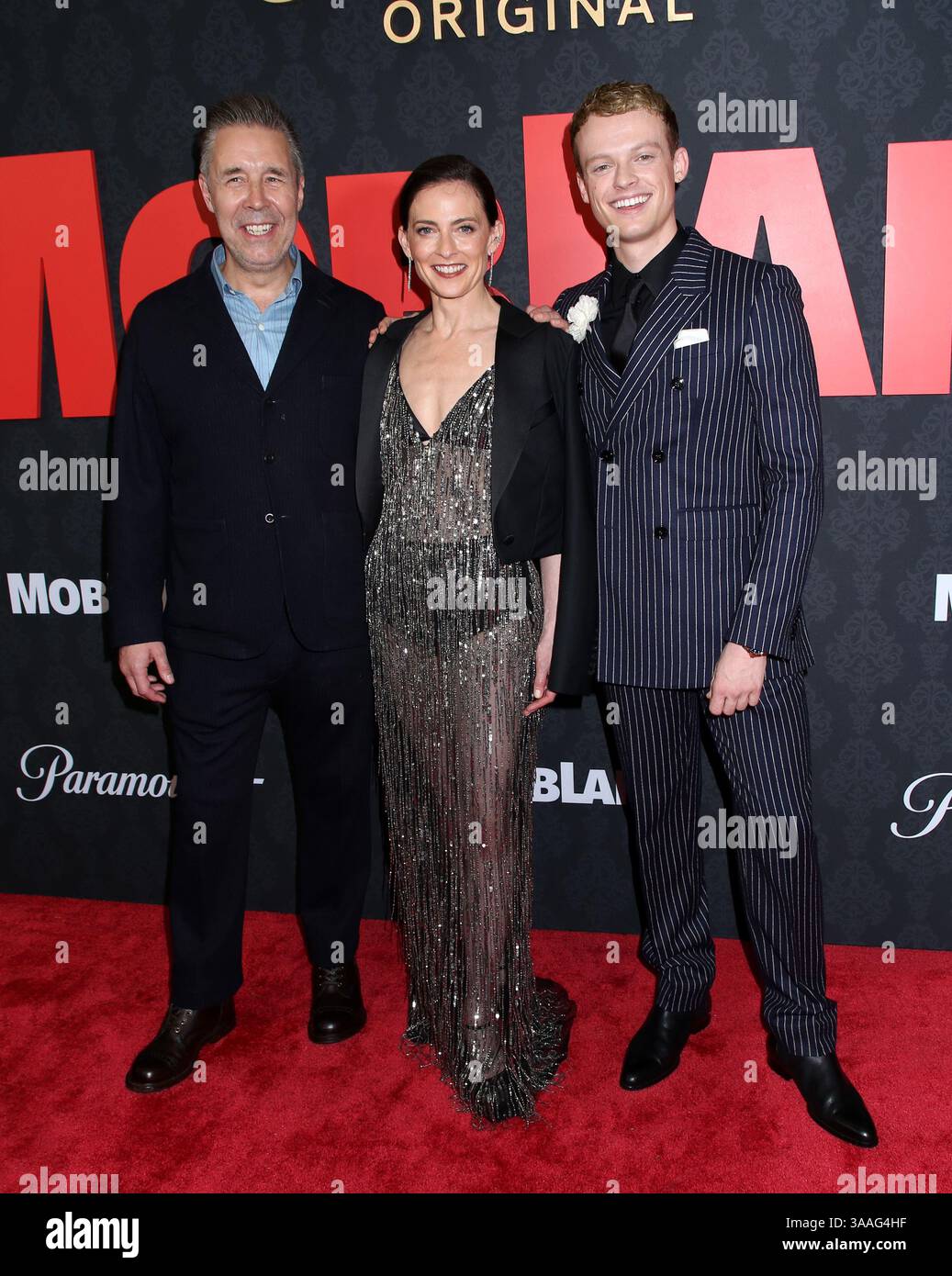 New York City, USA. 31st Mar, 2025. Paddy Considine, Lara Pulver and Anson Boon attending the ...