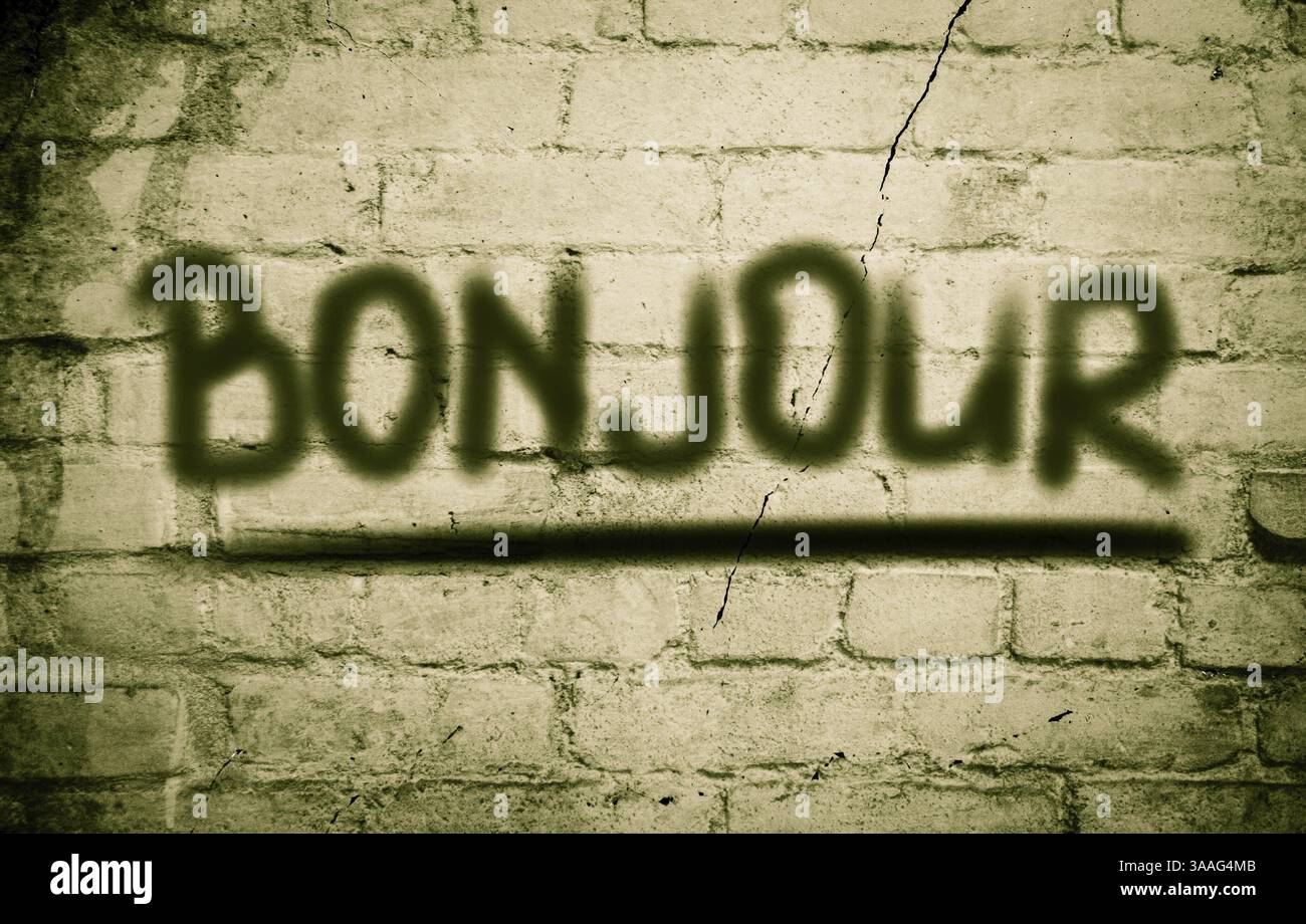 Bonjour image hi-res stock photography and images - Alamy