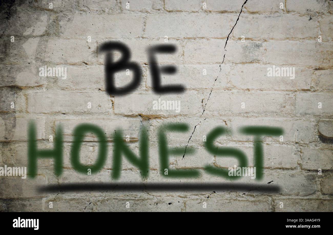 Honest symbol concept words hi-res stock photography and images - Alamy
