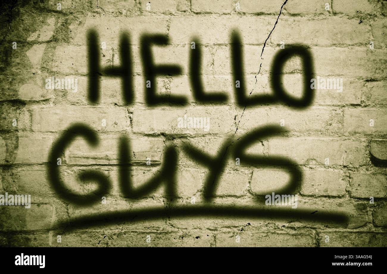 Hello Guys Concept Stock Photo - Alamy
