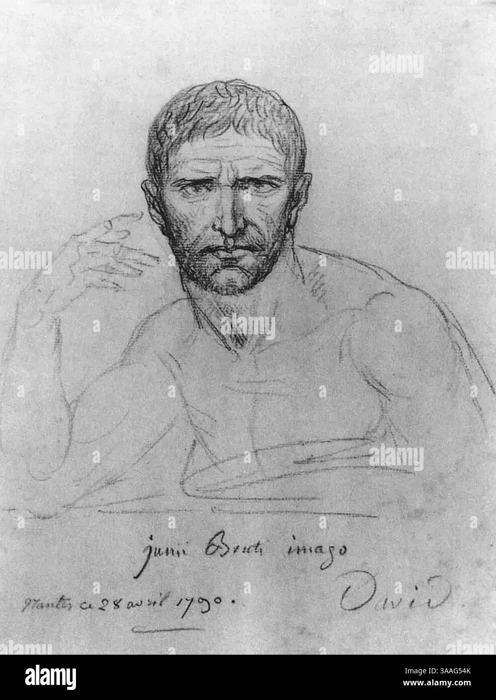 Jacques-Louis David - Brutus 1790 Stock Photo - Alamy