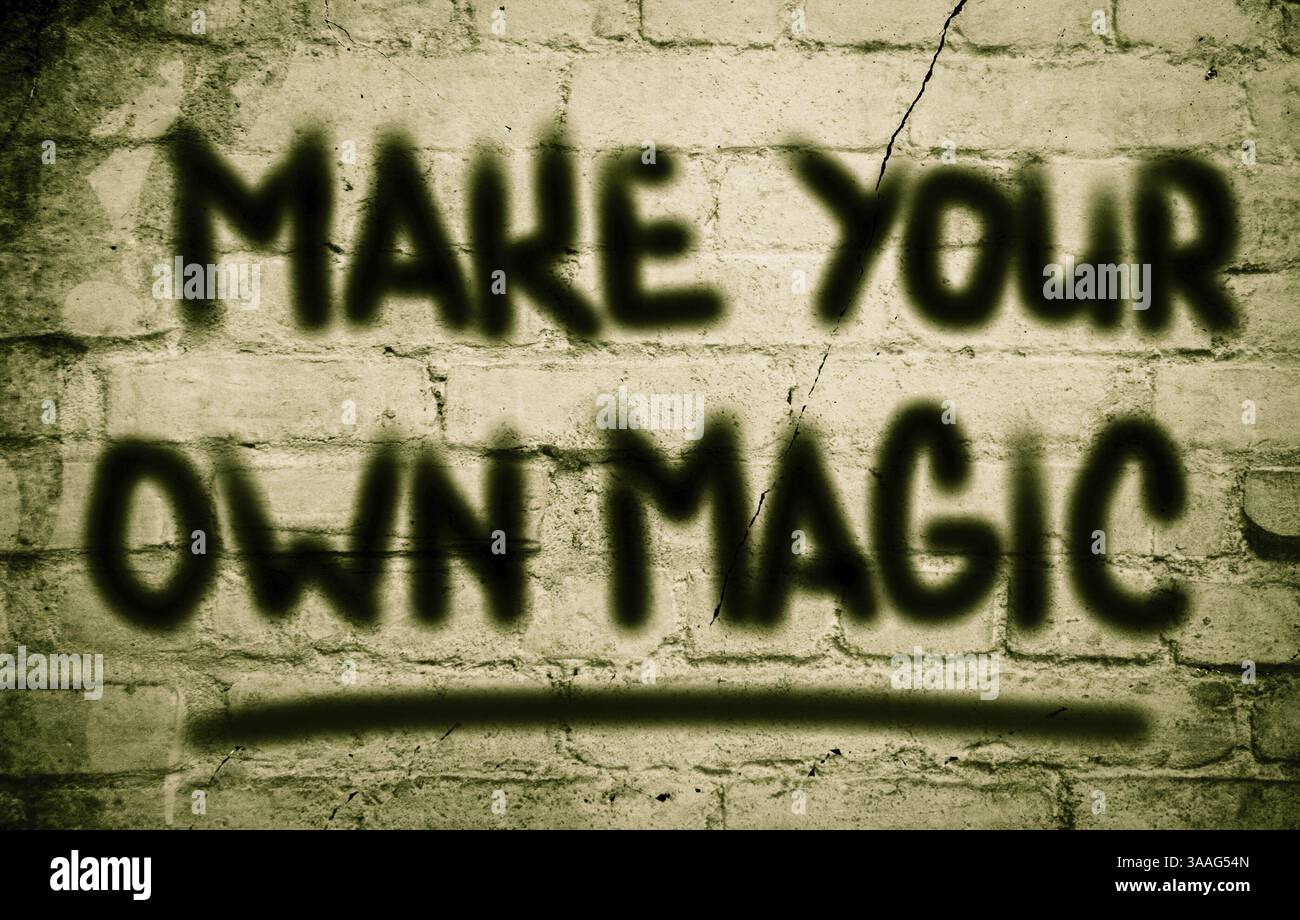 Make Your Own Magic Concept Stock Photo - Alamy