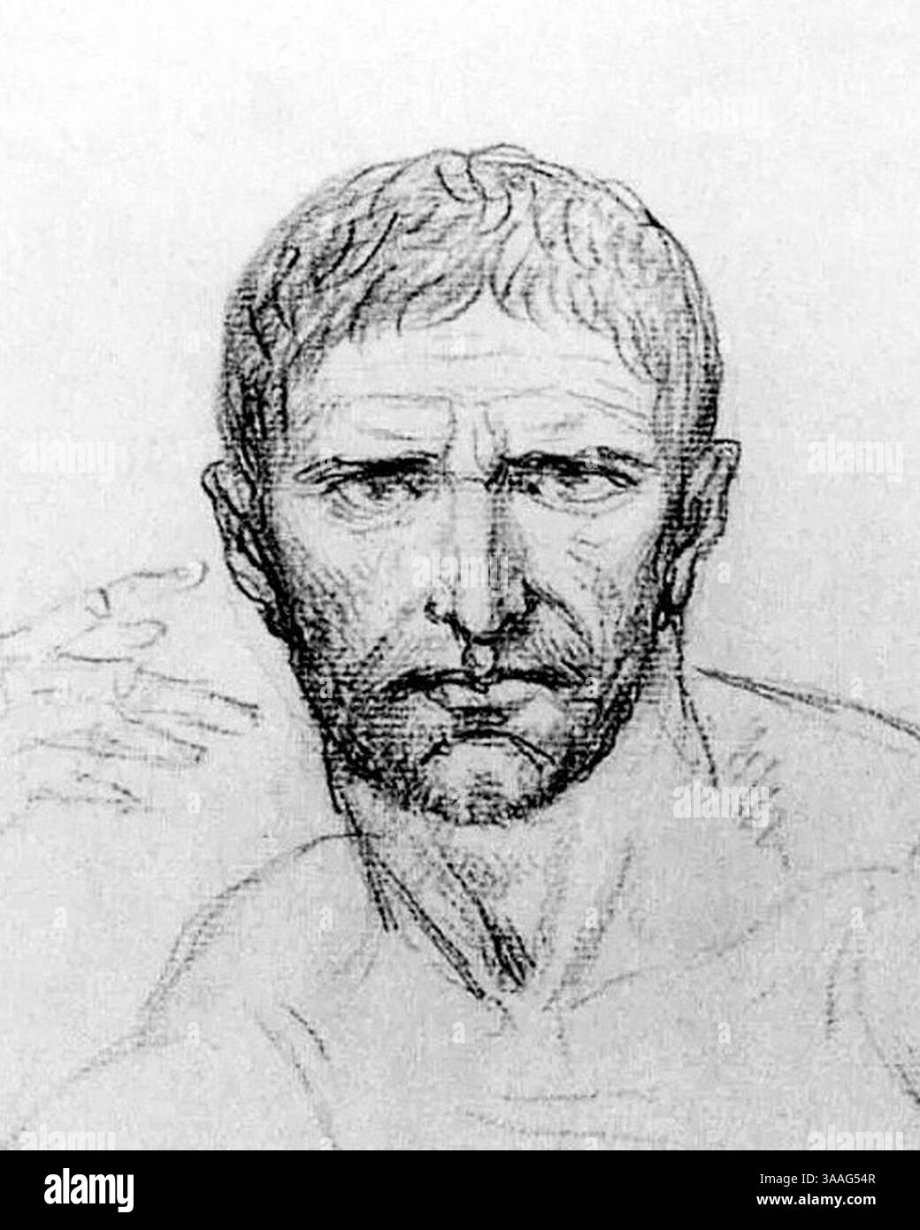 Jacques-Louis David - Brutus 1790 Detail restored Stock Photo - Alamy