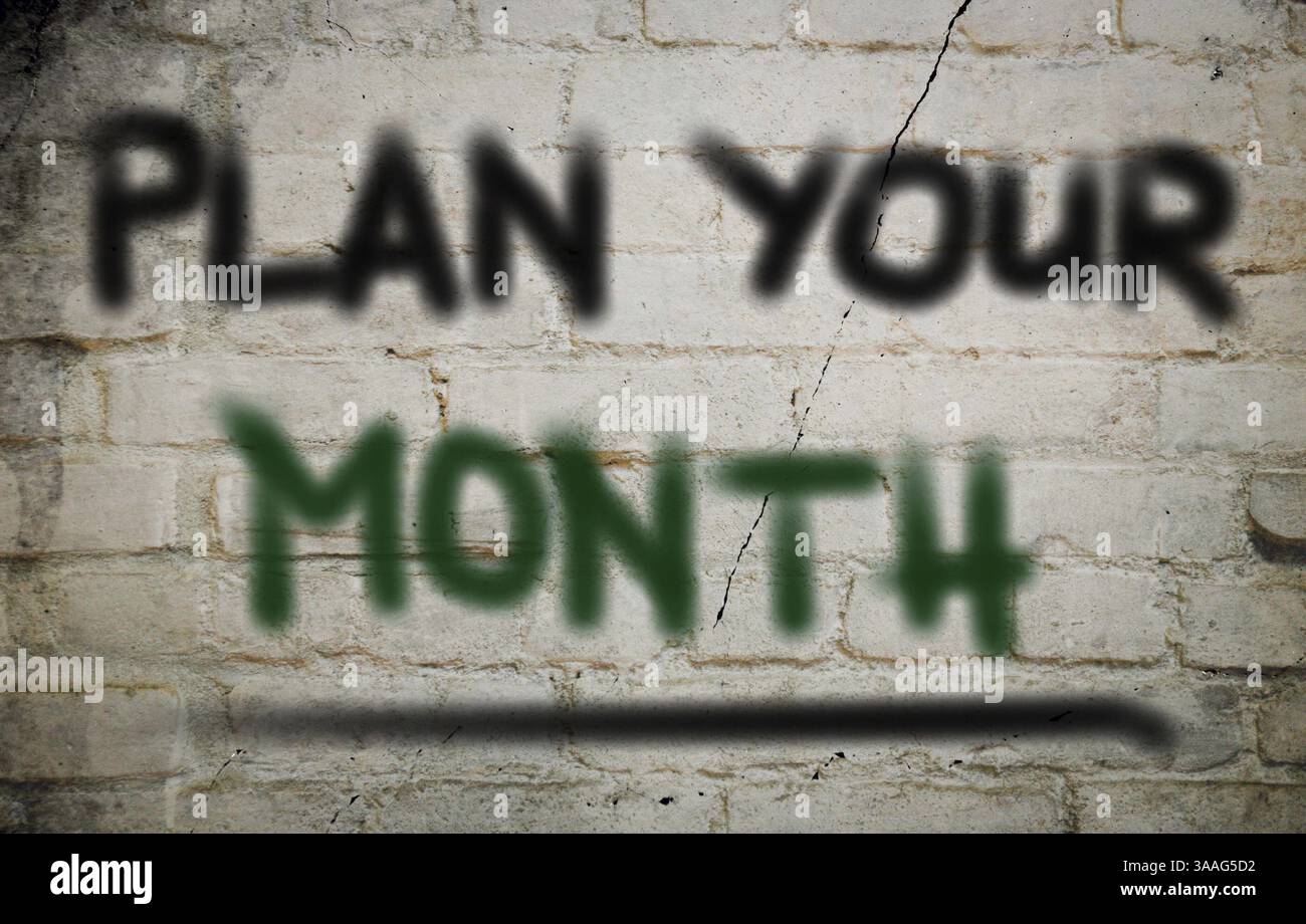 Plan Your Life Concept Stock Photo - Alamy