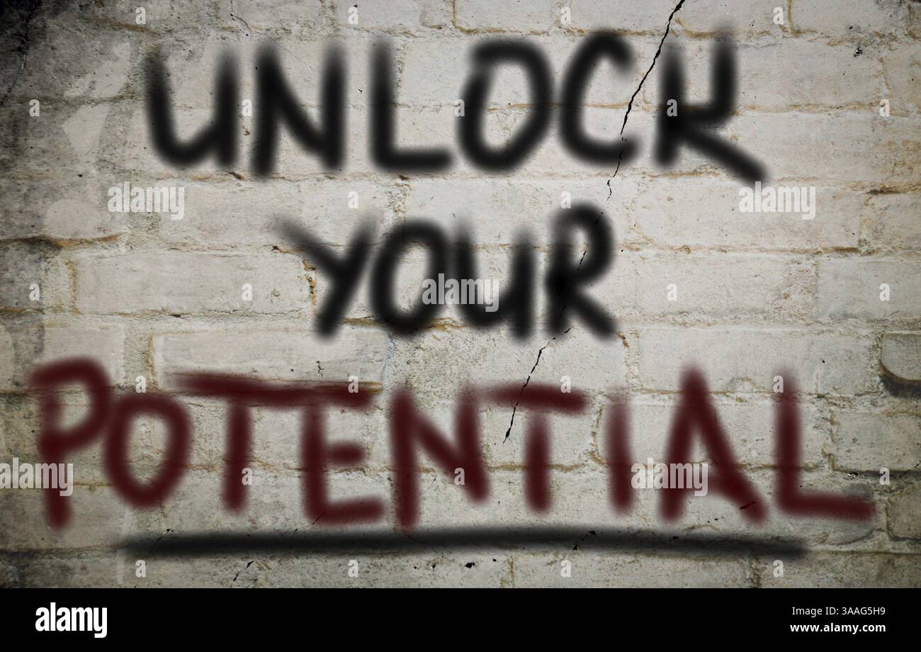 Unlock Your Potential Concept Stock Photo - Alamy