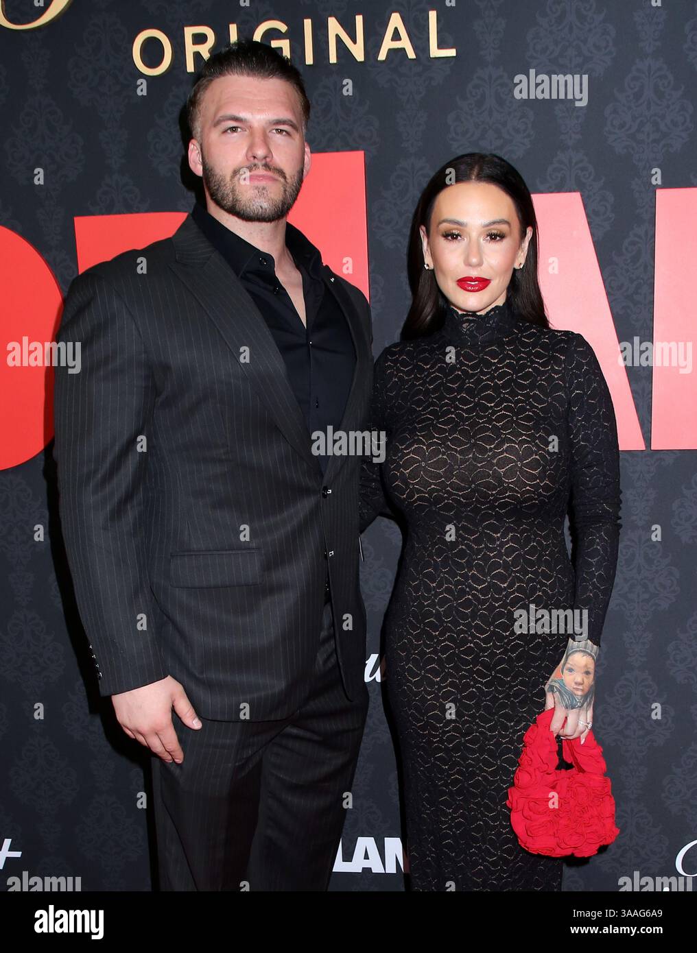 New York City, USA. 31st Mar, 2025. Zach Clayton and Jenni 'JWoww ...