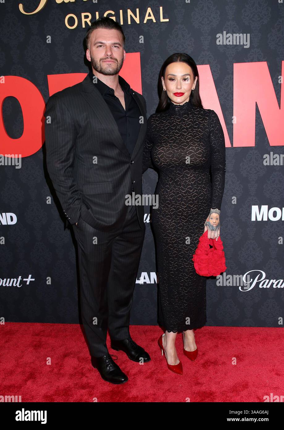 New York City, USA. 31st Mar, 2025. Zach Clayton and Jenni 'JWoww ...