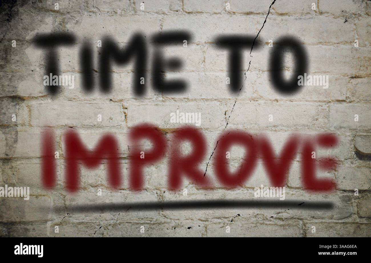 Time To Improve Concept Stock Photo - Alamy