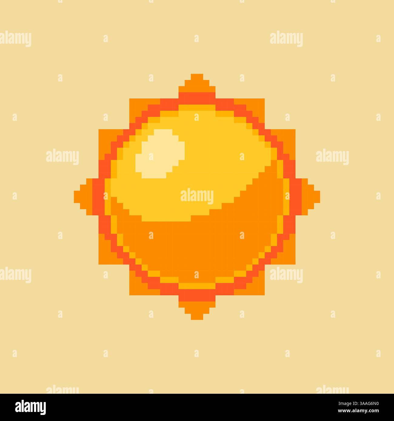 Pixel art Sun game asset design Stock Vector Image & Art - Alamy