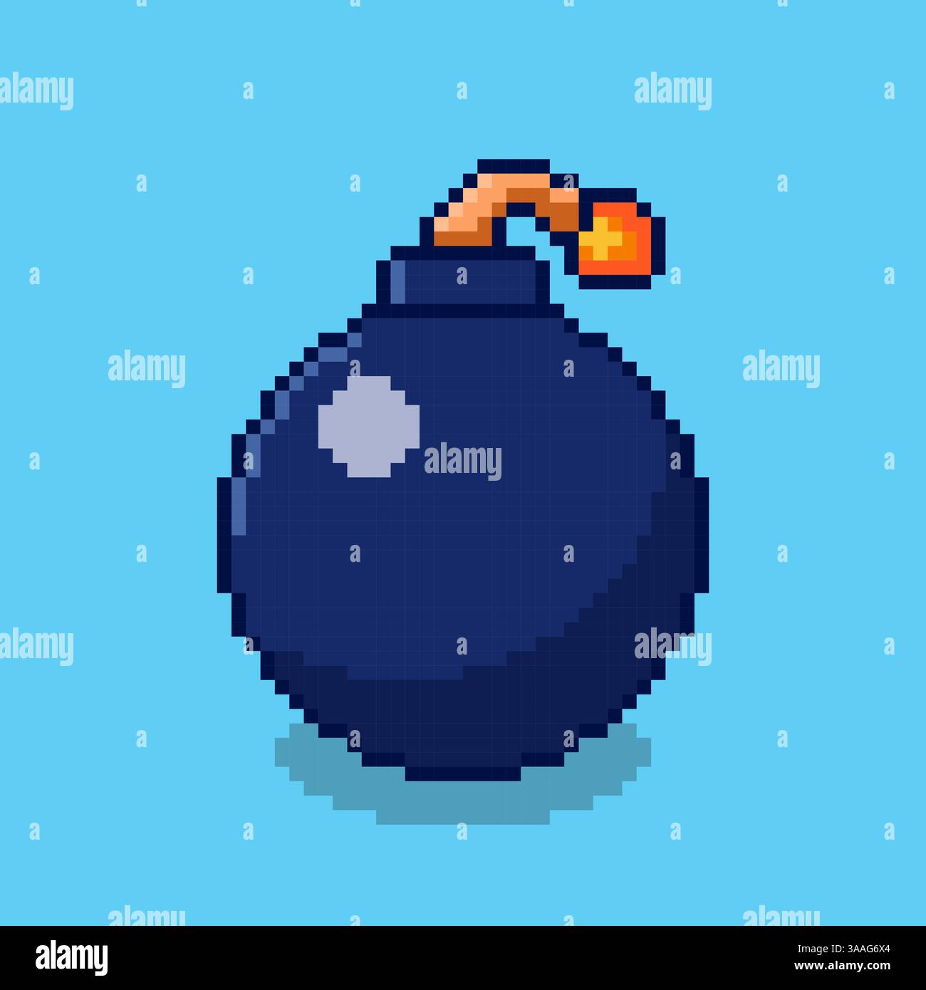 Pixel art Bomb game asset design Stock Vector Image & Art - Alamy
