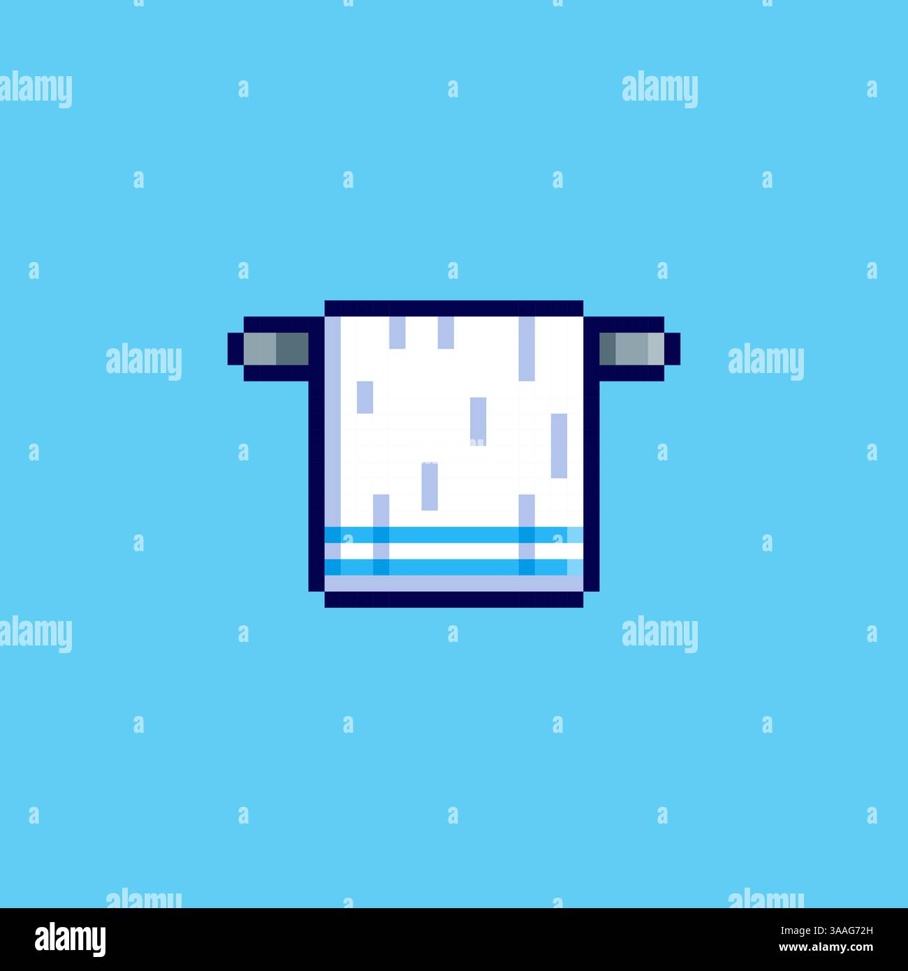 Pixel art Towel on Hanger game asset design Stock Vector Image & Art ...