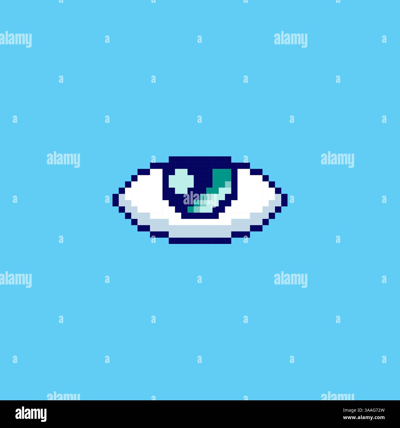 Pixel art Eye game asset design Stock Vector Image & Art - Alamy