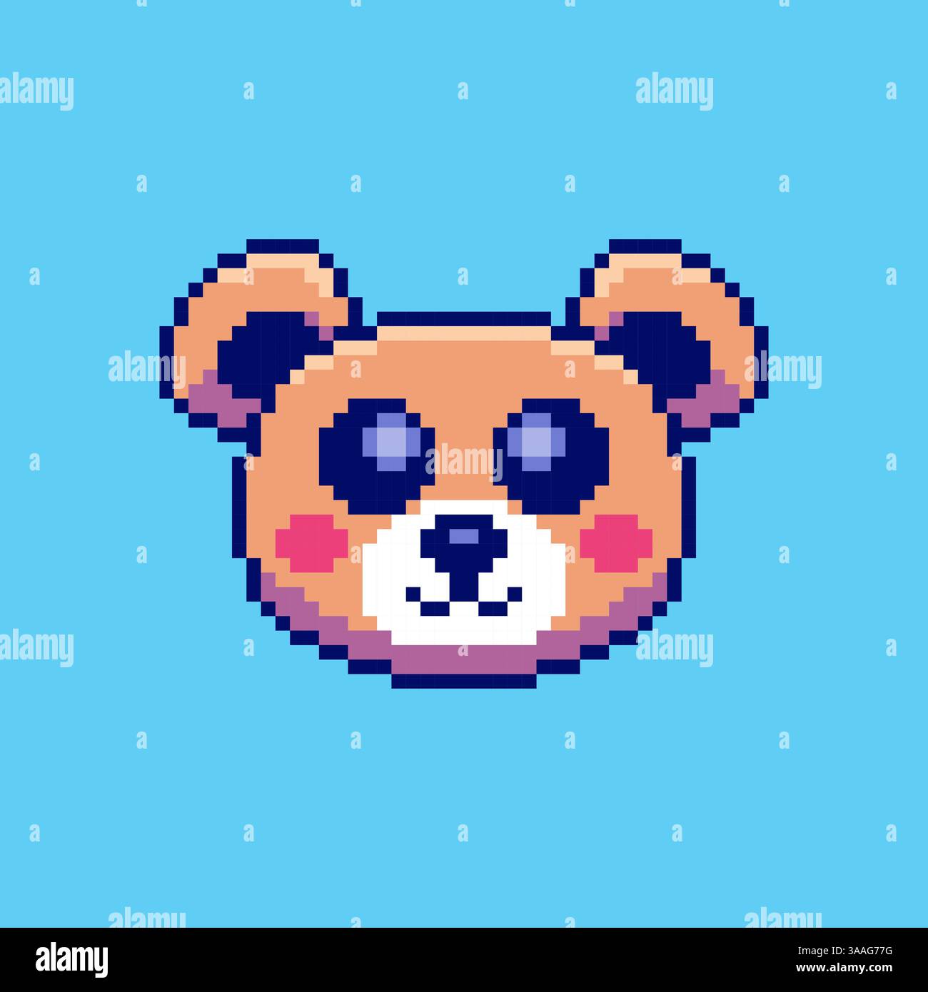 Kawaii bear cute face Stock Vector Images - Alamy