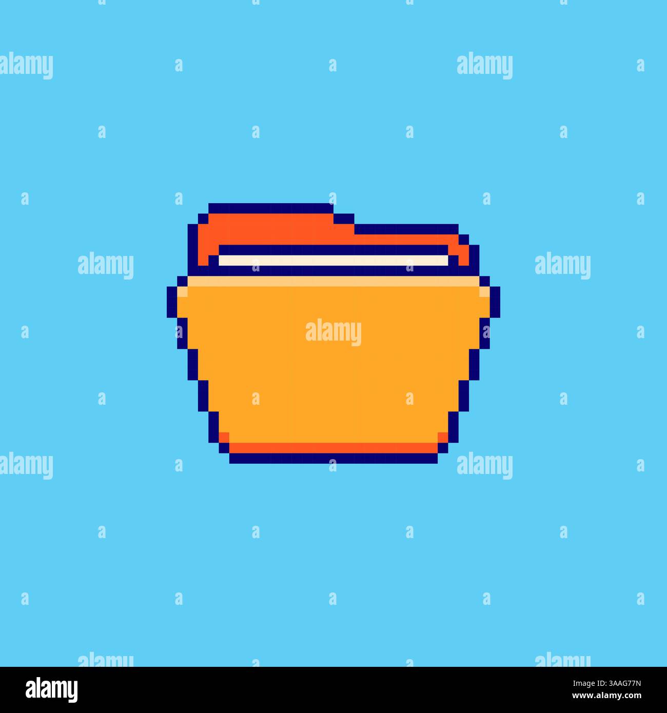 Pixel art Folder Icon game asset design Stock Vector Image & Art - Alamy