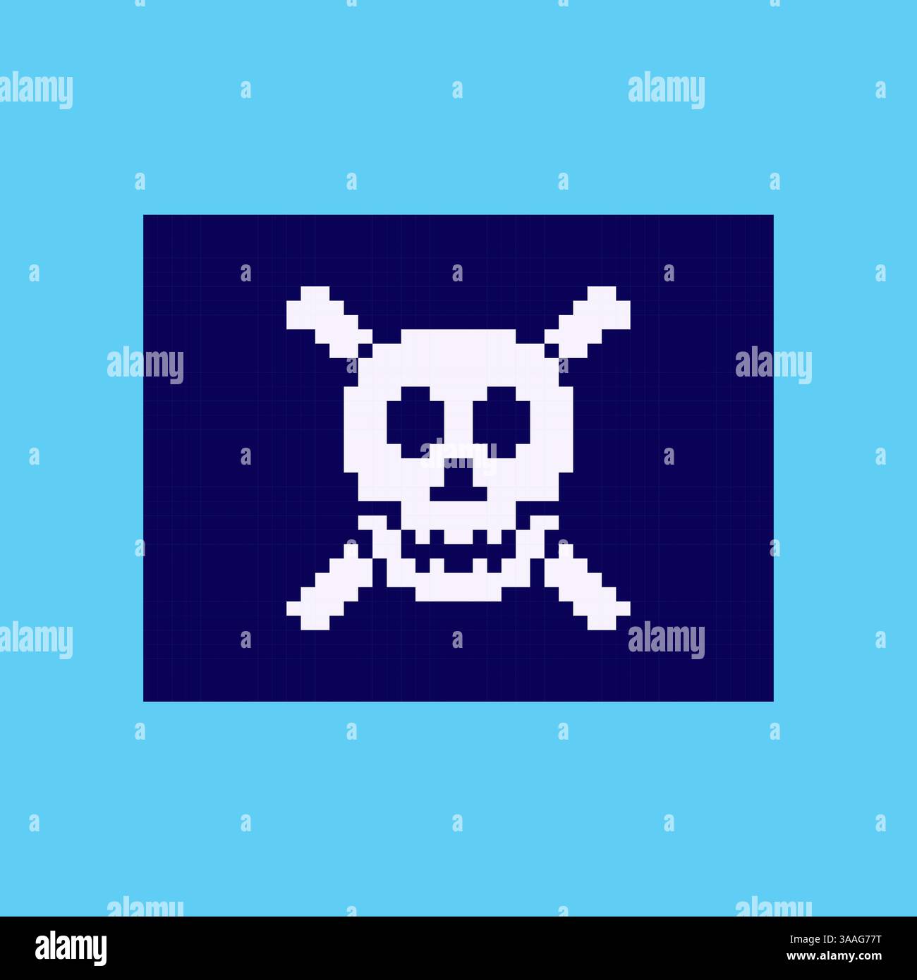 Pixel art Pirate Flag game asset design Stock Vector Image & Art - Alamy