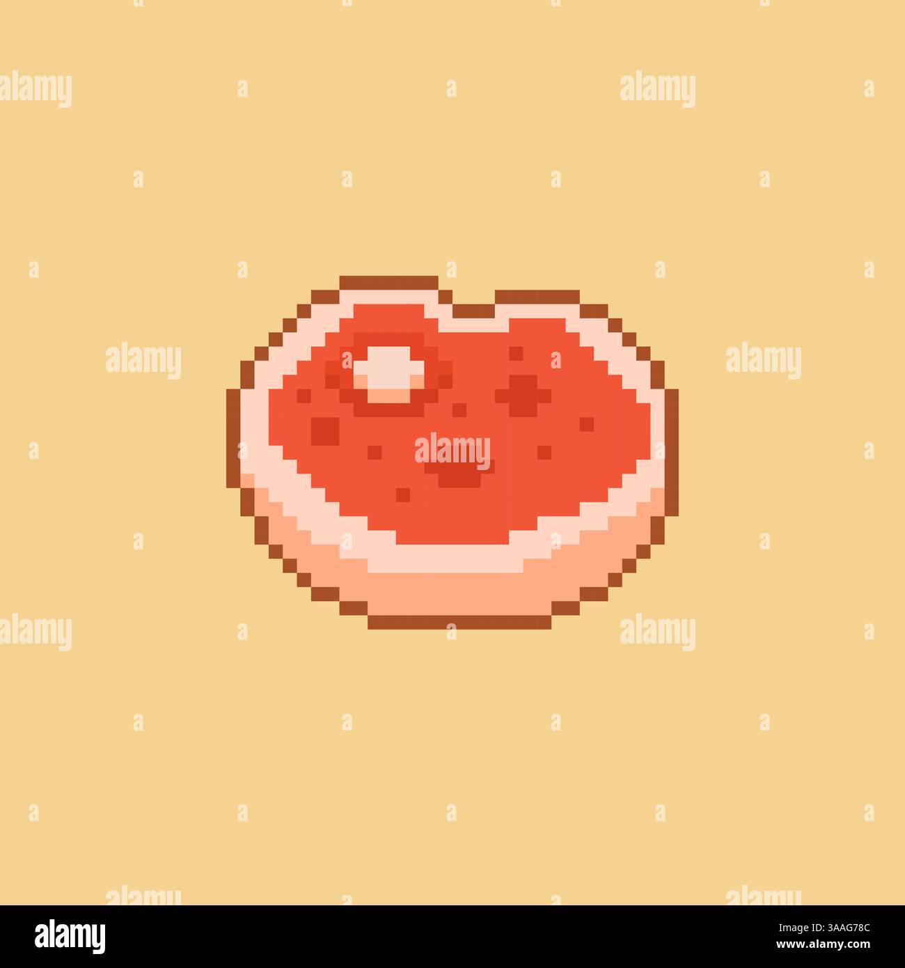 Pixel art meat game asset design Stock Vector Image & Art - Alamy