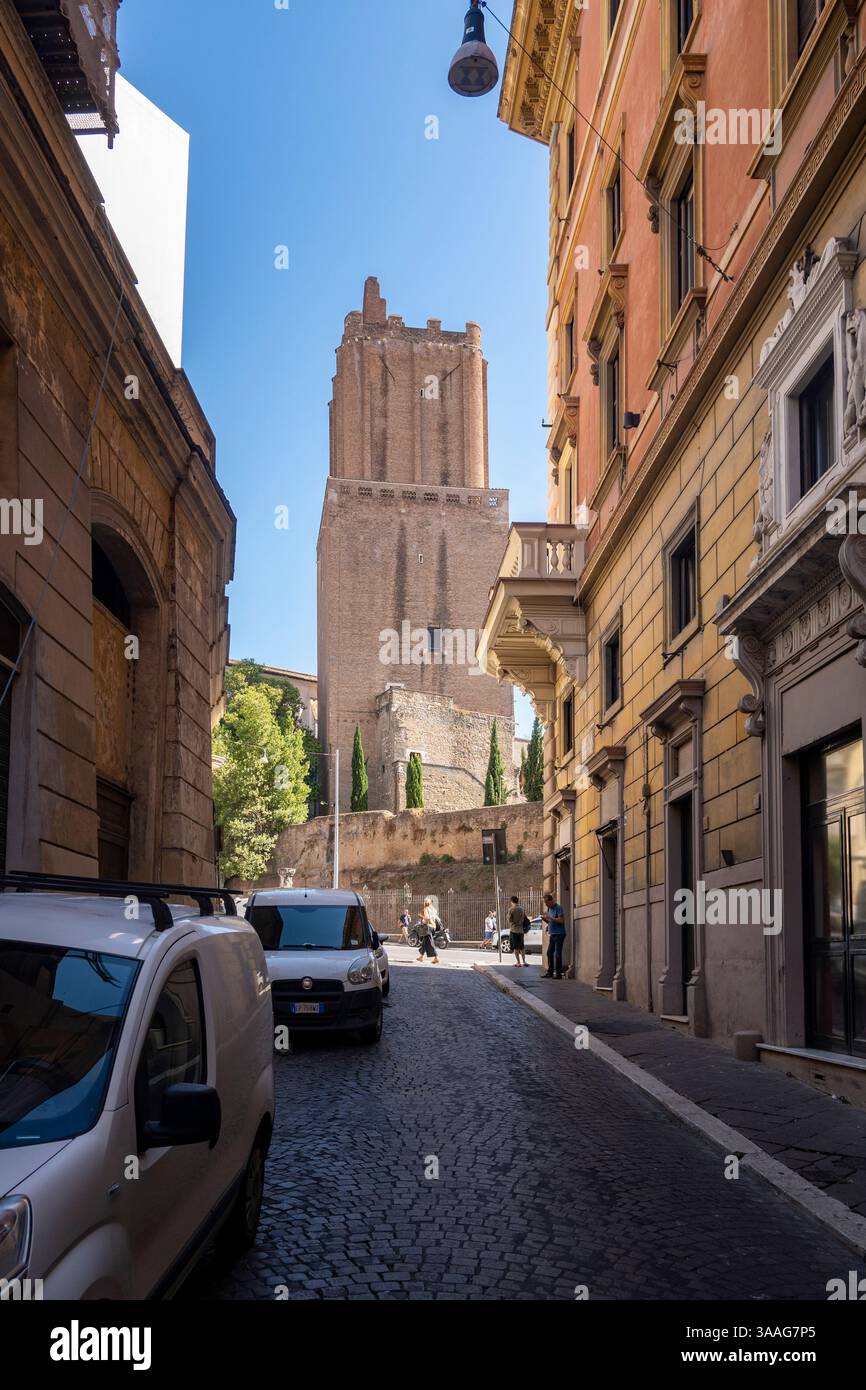 The Tower of Milizie in Rome, Italy Stock Photo - Alamy