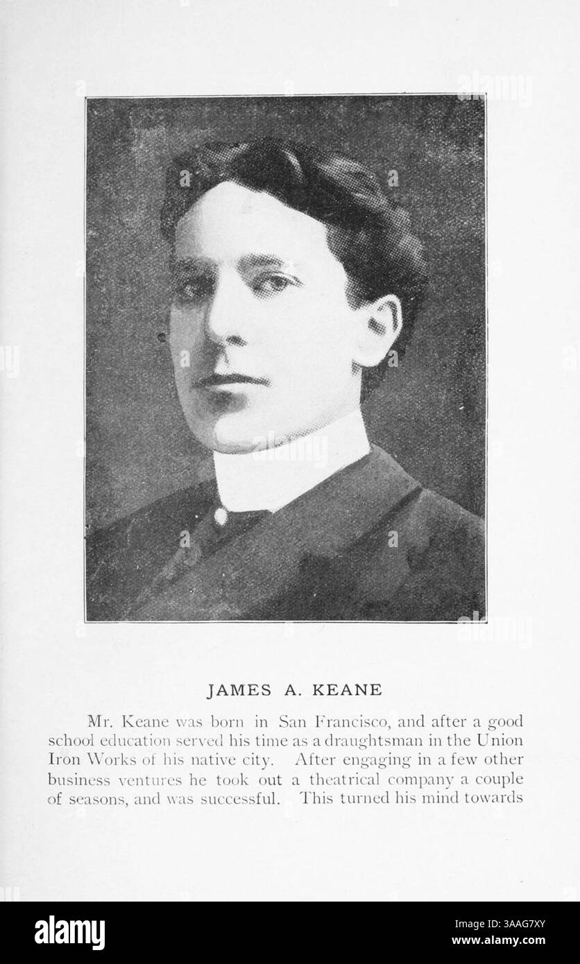 James A. Keane, stage actor Stock Photo - Alamy