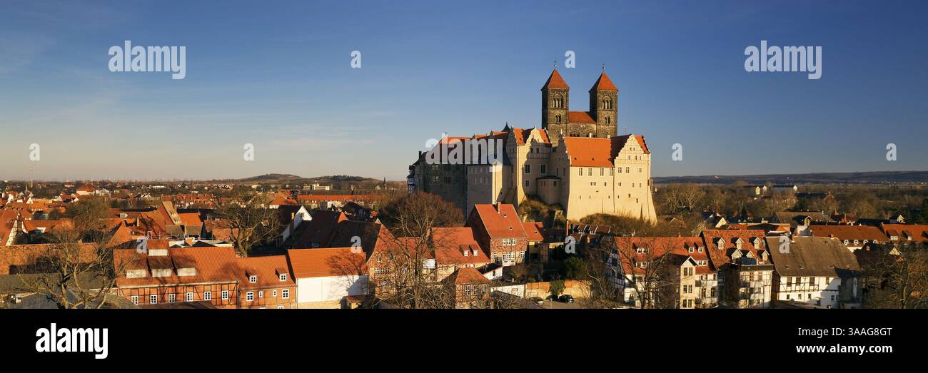 Castle hill ensemble with St Servatius collegiate church on the castle ...