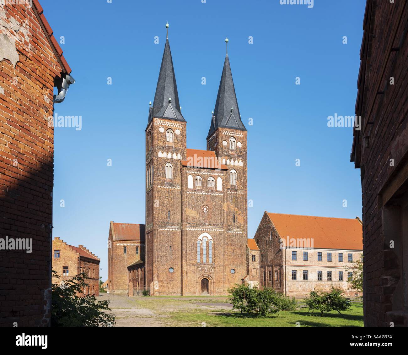The monastery church of Jerichow Monastery, the cradle of North German ...