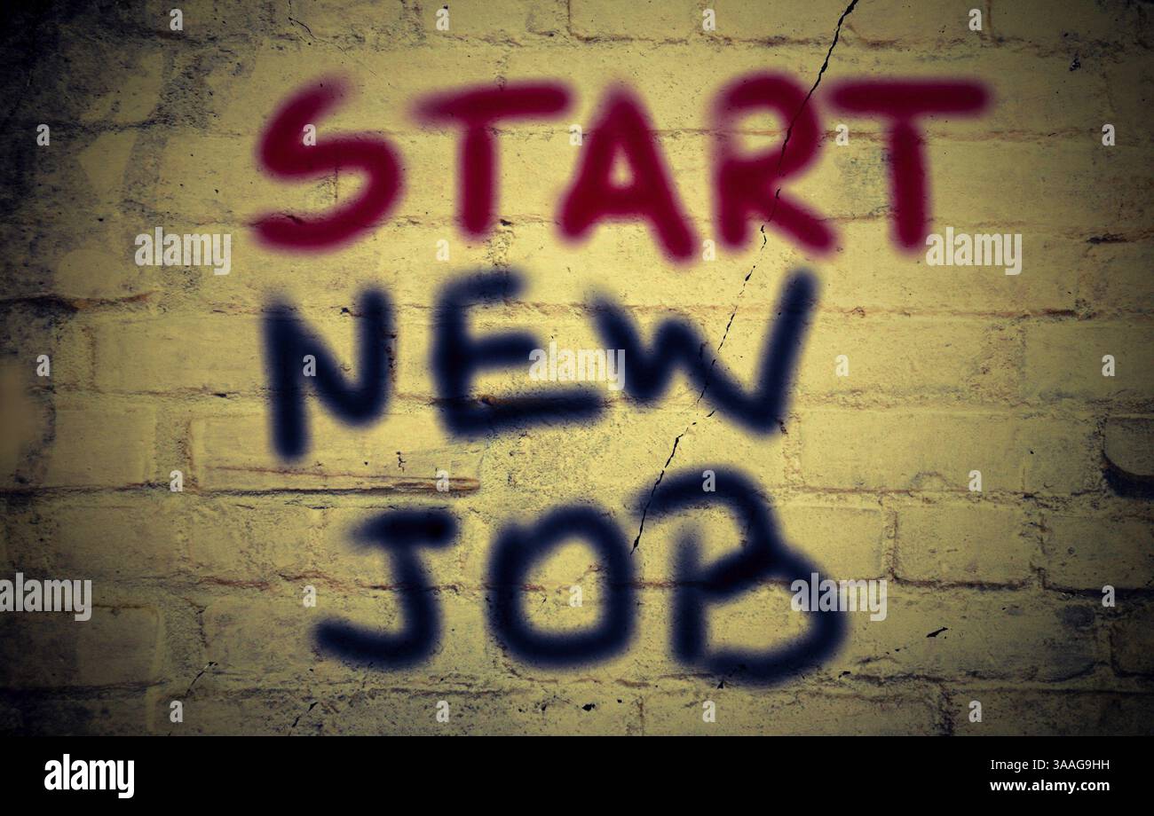 Start New Job Concept Stock Photo - Alamy