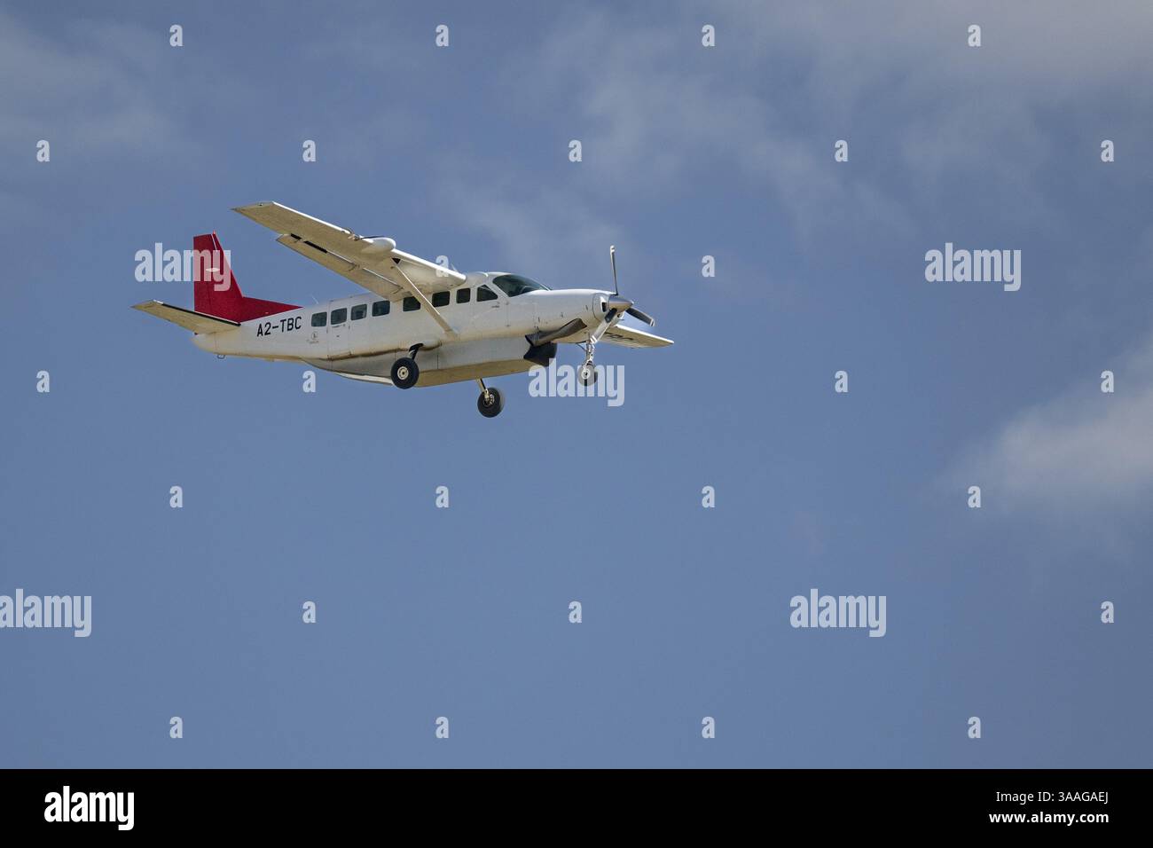 Bush plane, Cesna Caravan, Moremi Game Reserve, Okavango Delta, Maun ...