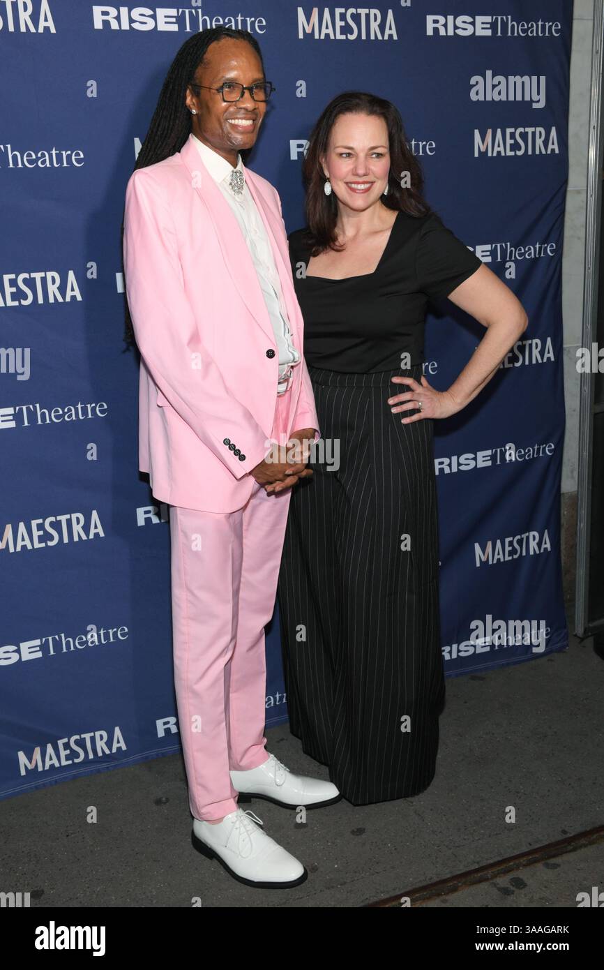 (L-R) Lee Bynum and Georgia Stitt attends Maestra Music's "Amplify ...