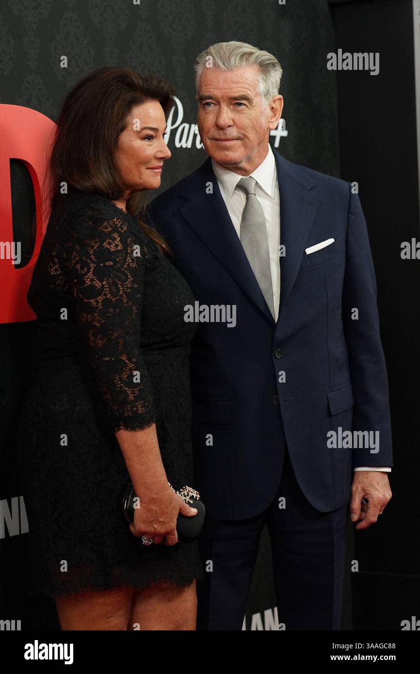 Ny. 31st Mar, 2025. Keely Shaye Smith, Pierce Brosnan at arrivals for ...