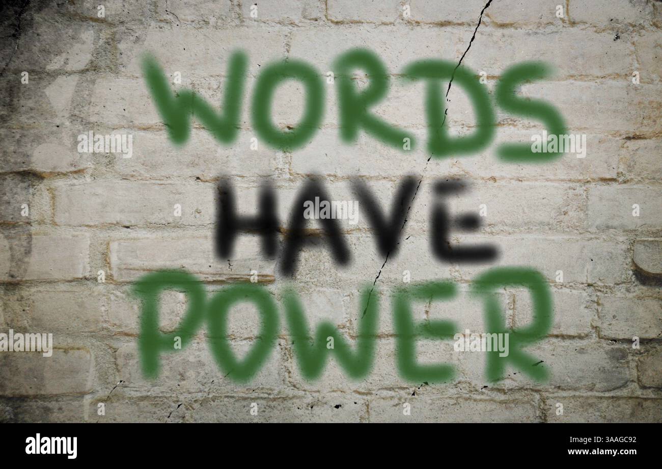 Words Have Power Concept Stock Photo - Alamy