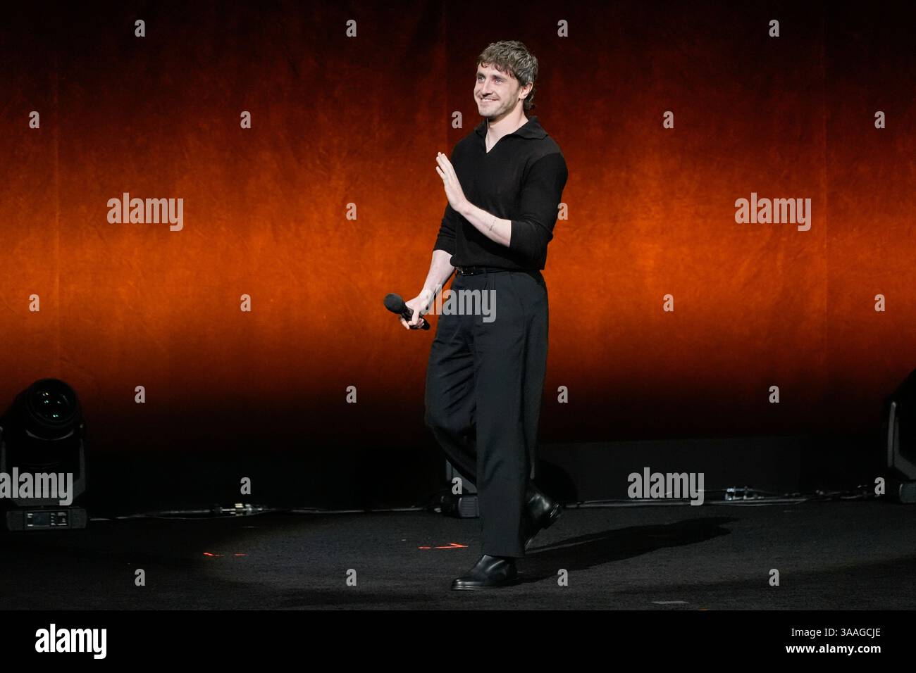 Paul Mescal is introduced during the Sony Pictures presentation at ...