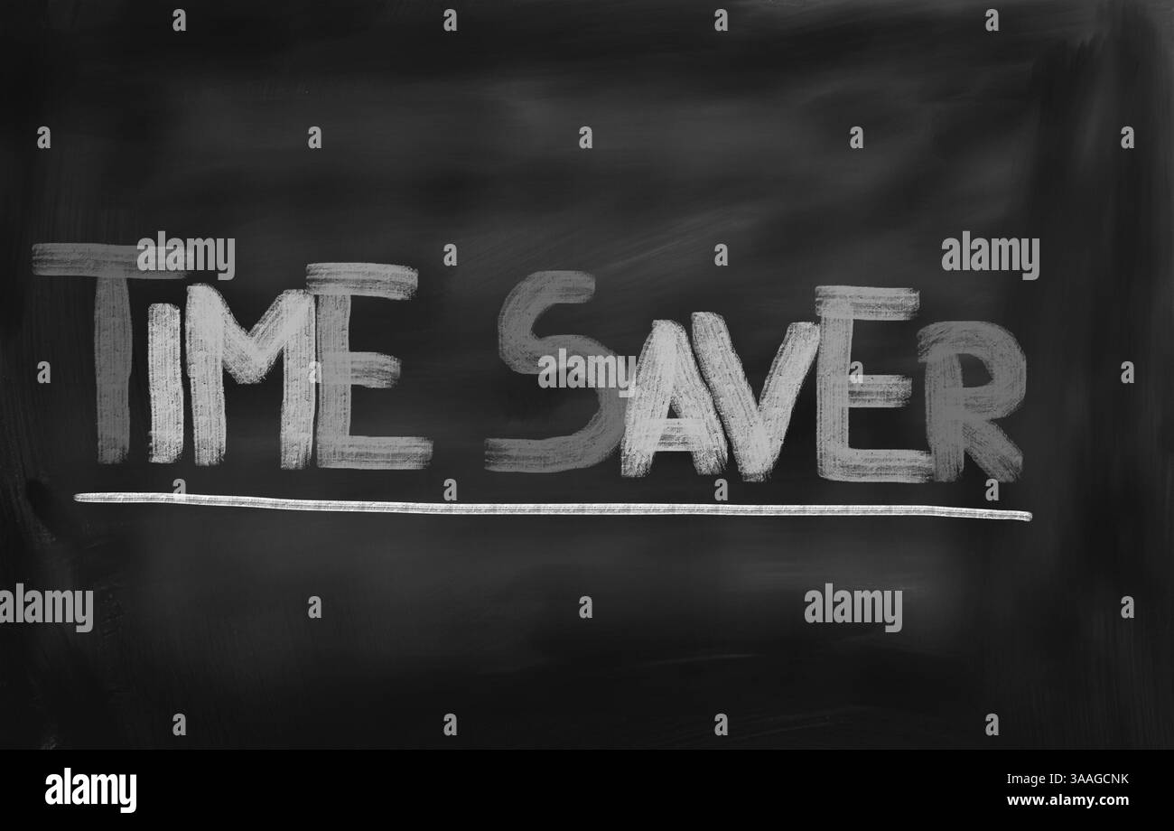 Time Saver Concept Stock Photo - Alamy