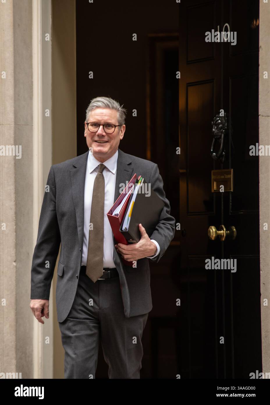 London, United Kingdom. 26th March 2025. Sir Keir Starmer leaves his ...