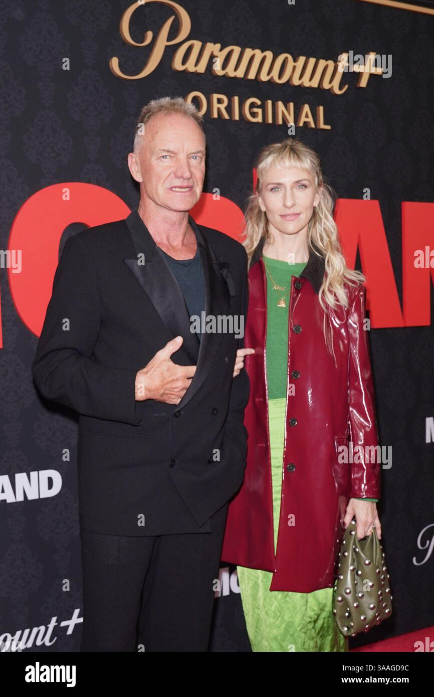 Ny. 31st Mar, 2025. Sting, Mickey Sumner at arrivals for MOBLAND ...