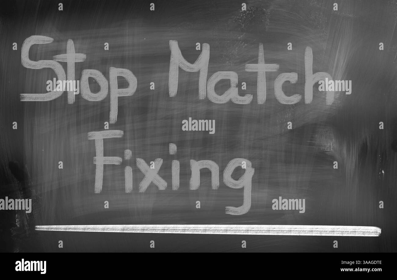 Stop Game Fixing Concept Stock Photo - Alamy